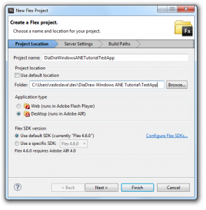 Click Finish to create your project.